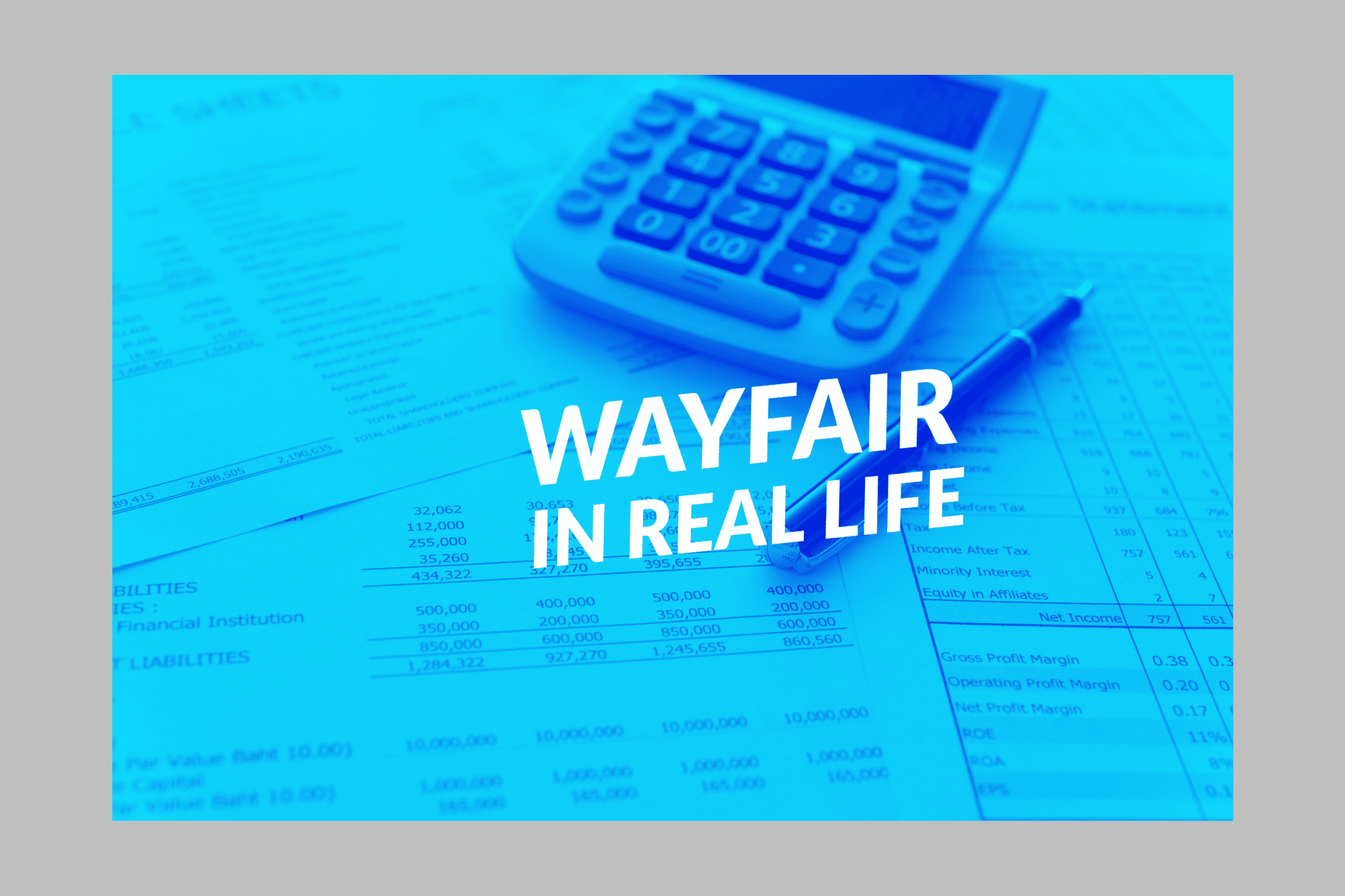 Wayfair And Real Life Sales Tax Data Link